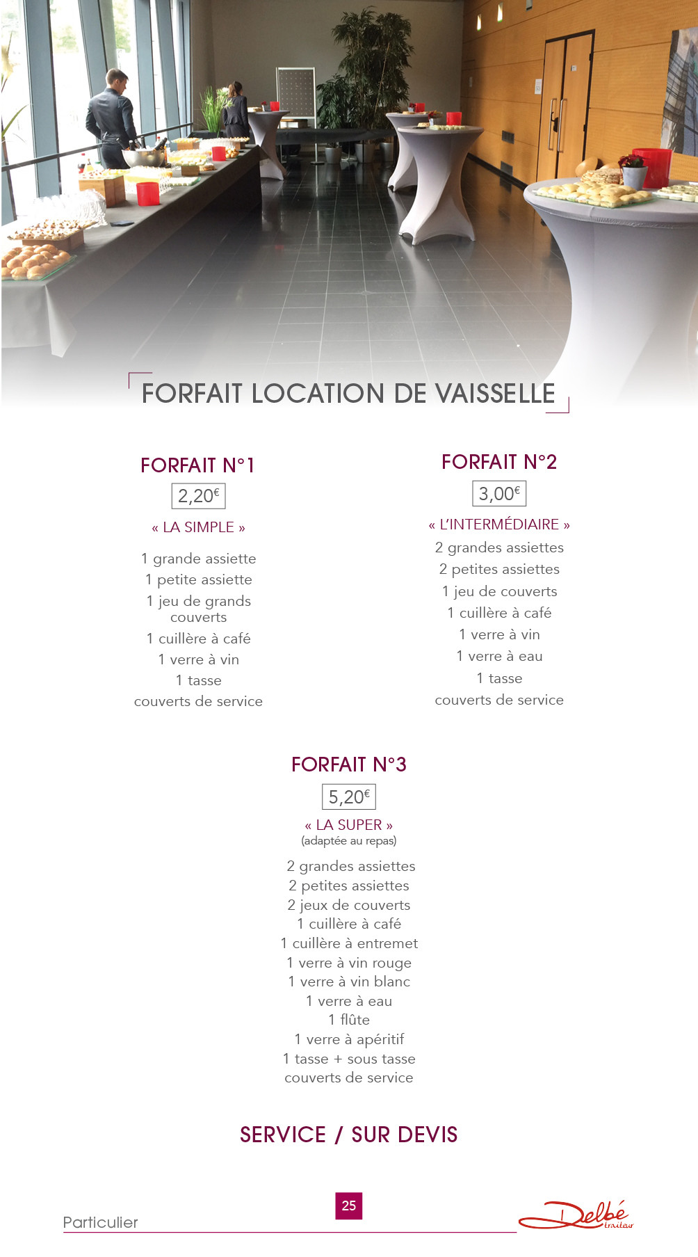 Particuliers | DELBE TRAITEUR